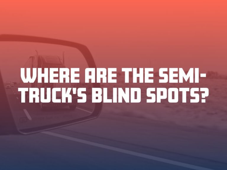 What You Need to Know About Commercial Truck Blind Spots